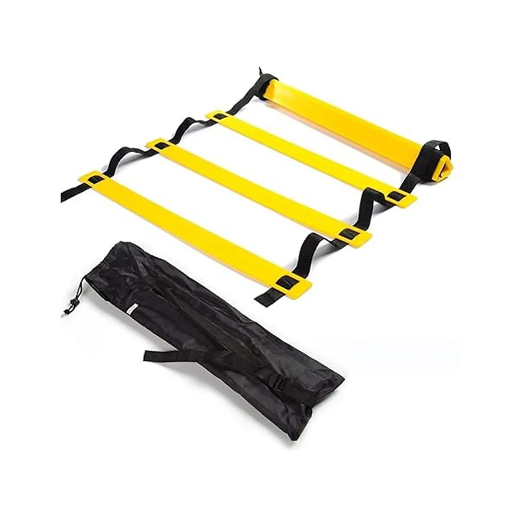 Nelco Club Athletic Speed and Agility Ladder - 8 Meter, Yellow, 10
